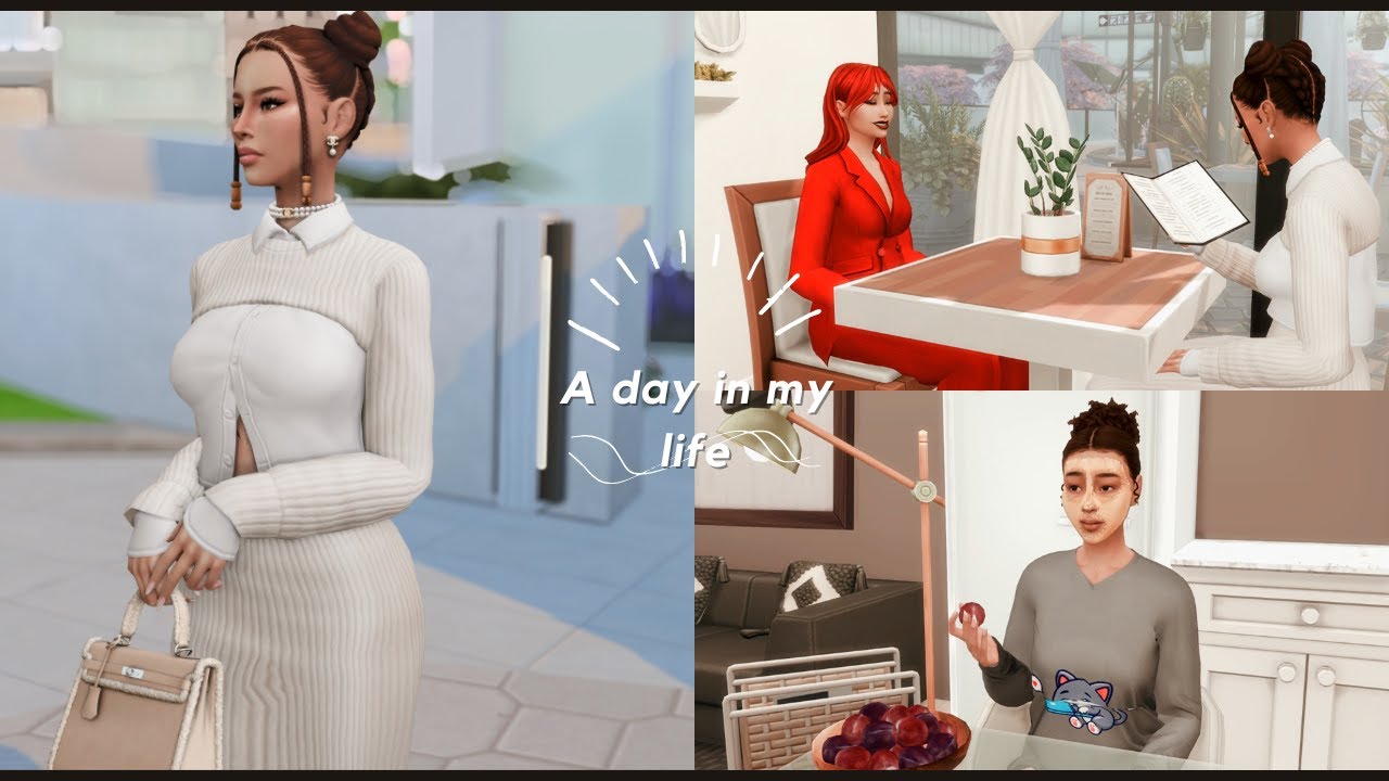 A day in my life 🎬 | SIMS 4 VLOG: Acting, Lunch, Party - YouTube