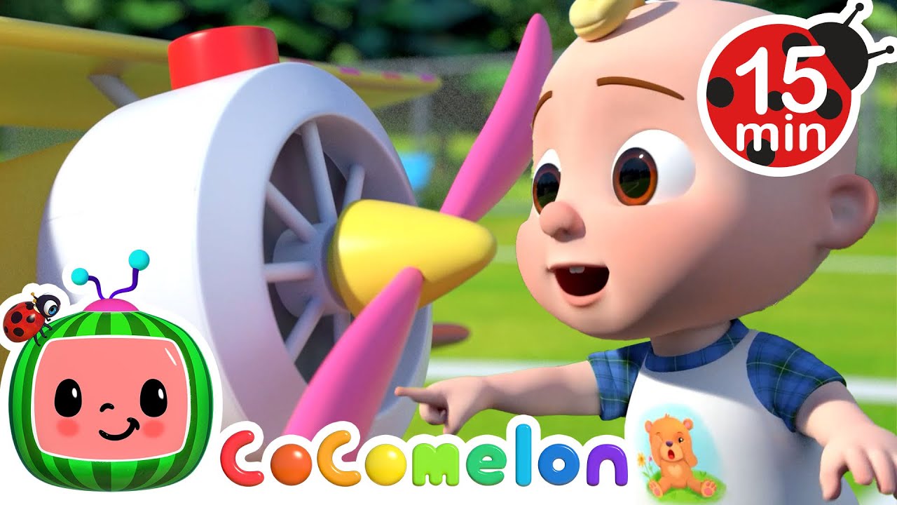 Airplane Field Day Song + More | @cocomelon Nursey Rhymes | Cartoons ...