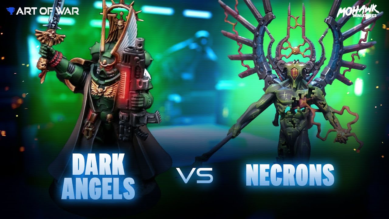Necrons Awakened Dynasty vs Dark Angels Gladius Battle Report Warhammer ...