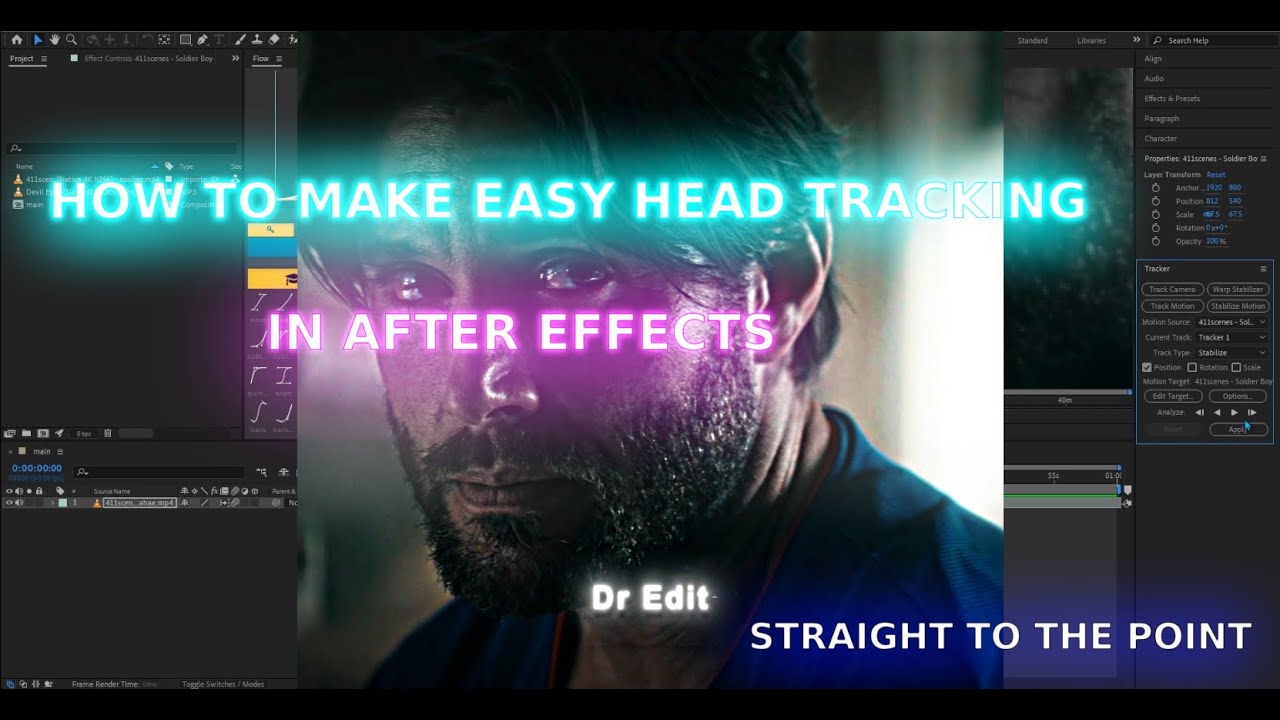 How To Make Head Tracking After Effects ( Straight To The Point ) - YouTube
