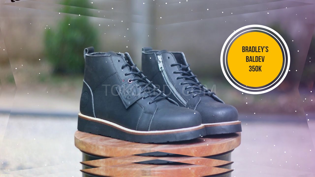 Sepatu boot Kulit Pria, kulit full up murah terbaru - YouTube