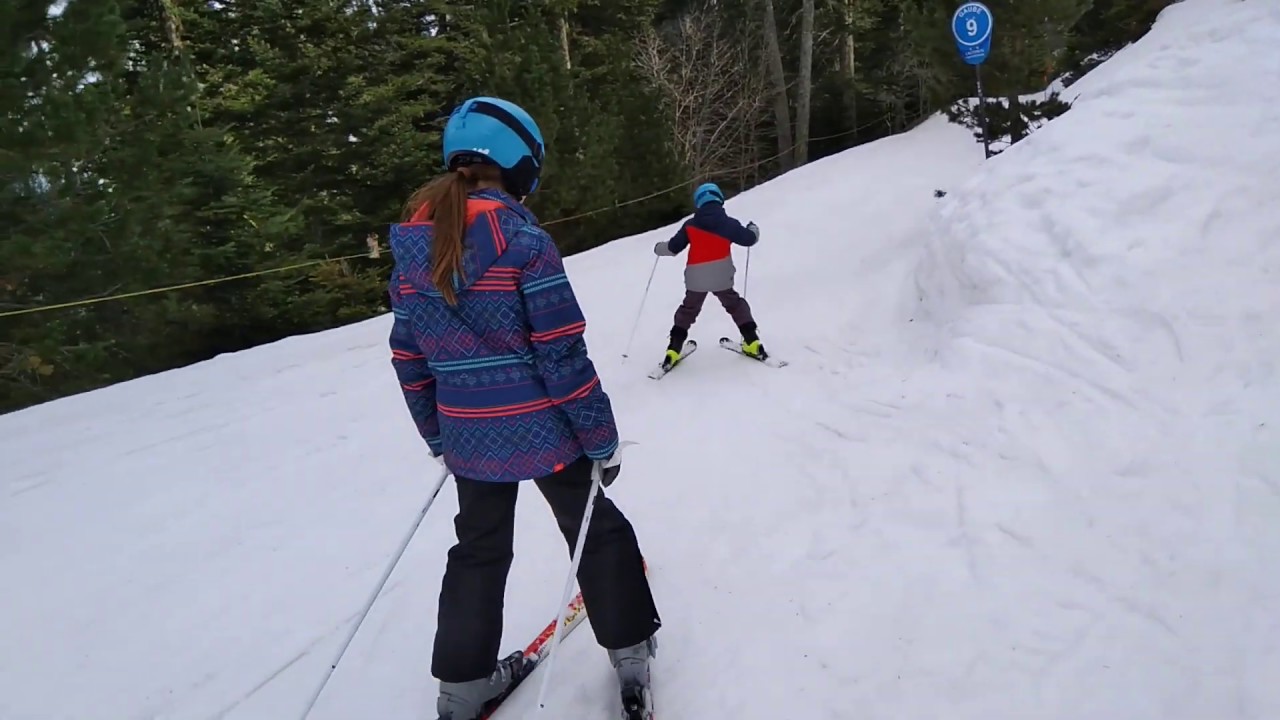 piste bleu pont d’Espagne ski alpin Cauterets - YouTube