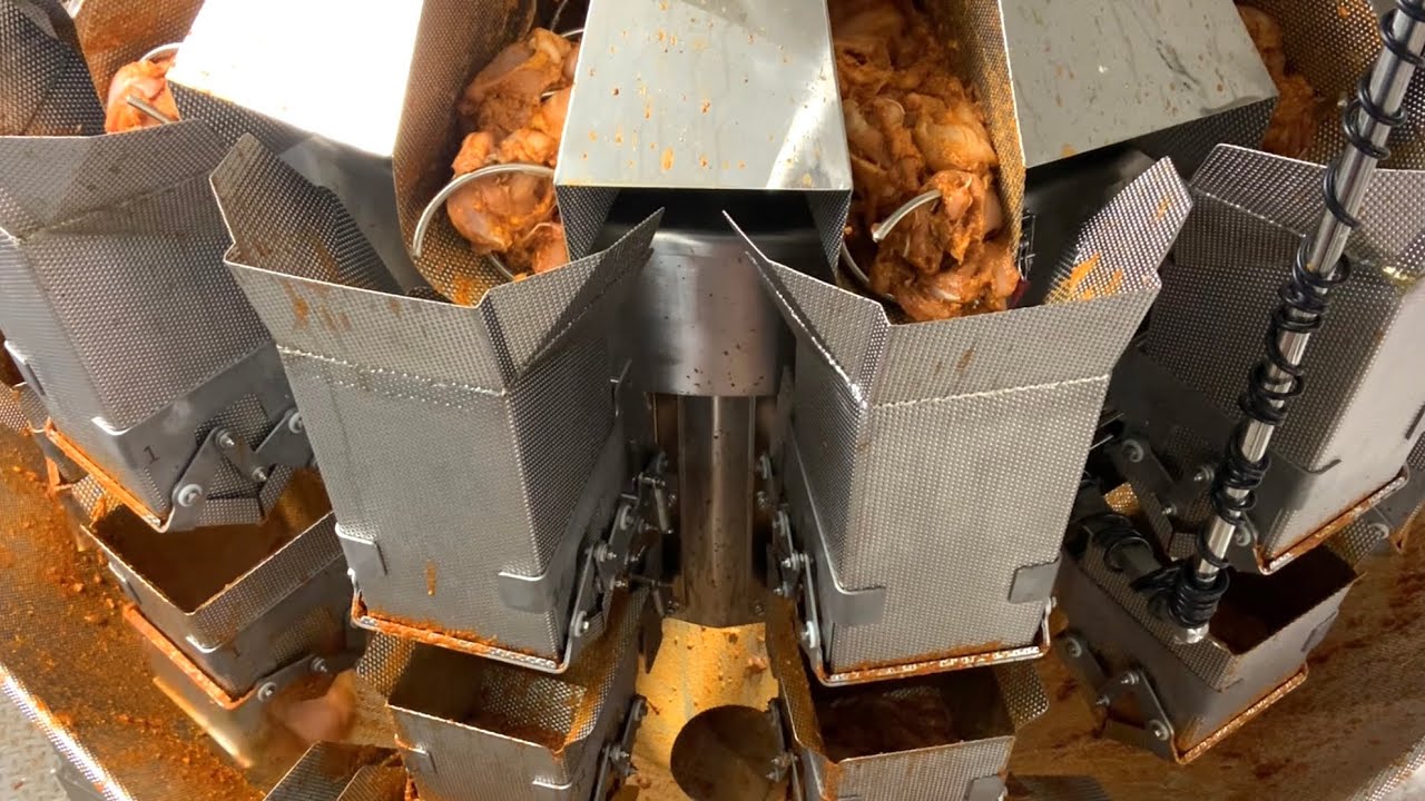 Fully Automatic Packaging Machine | Raw Chicken Weighing Bagger ...