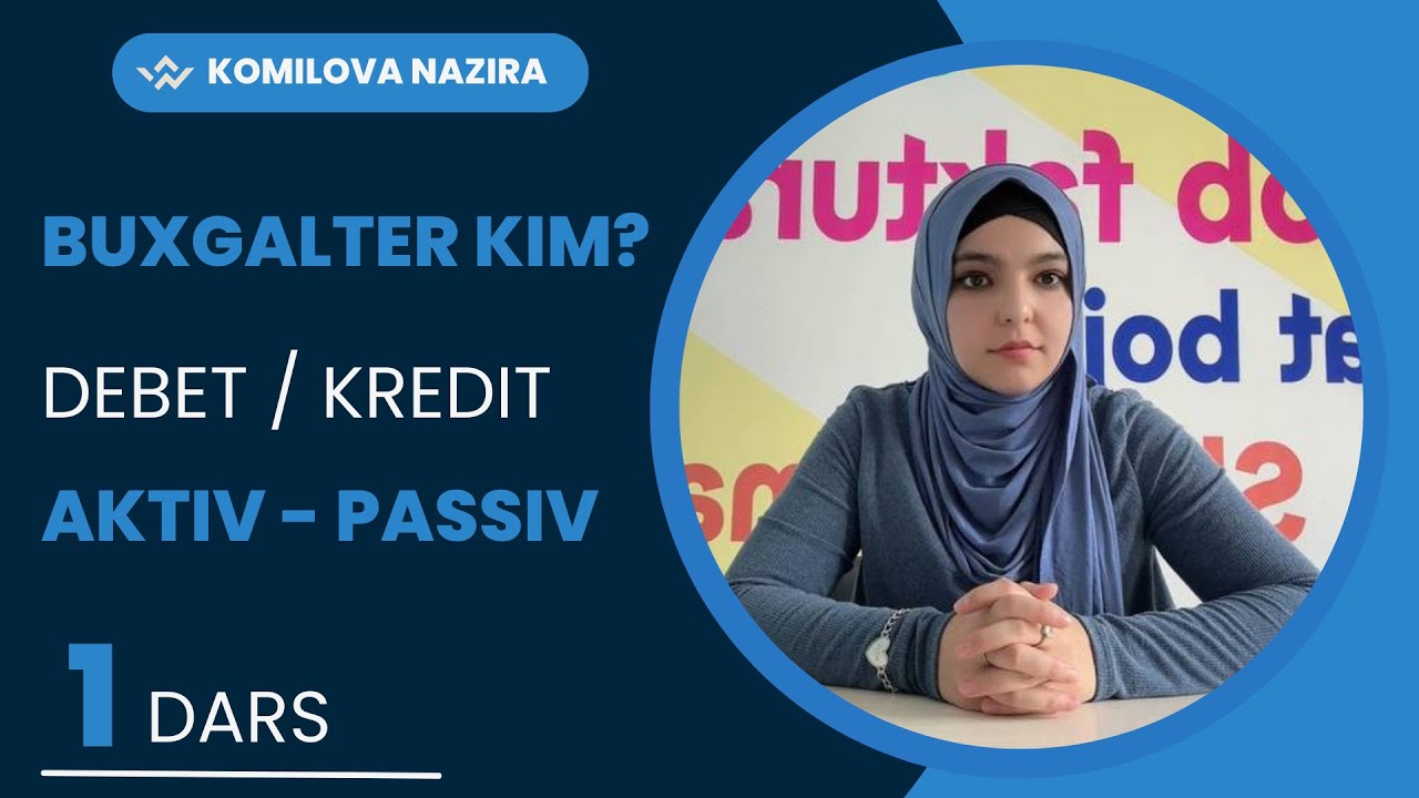 AKTIV PASSIV & DEBET KREDIT nima? - YouTube