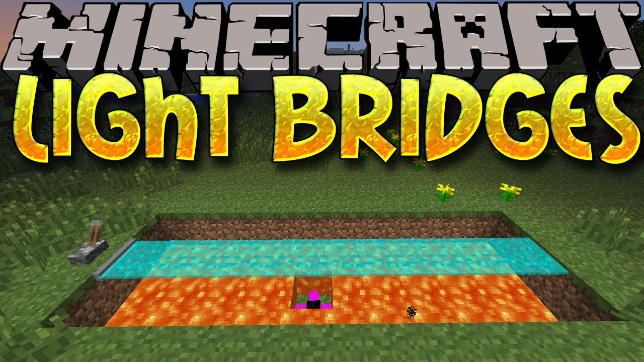 Minecraft Mods: LIGHT BRIDGES! Futuristic Bridges & More! (1.6.2) - YouTube