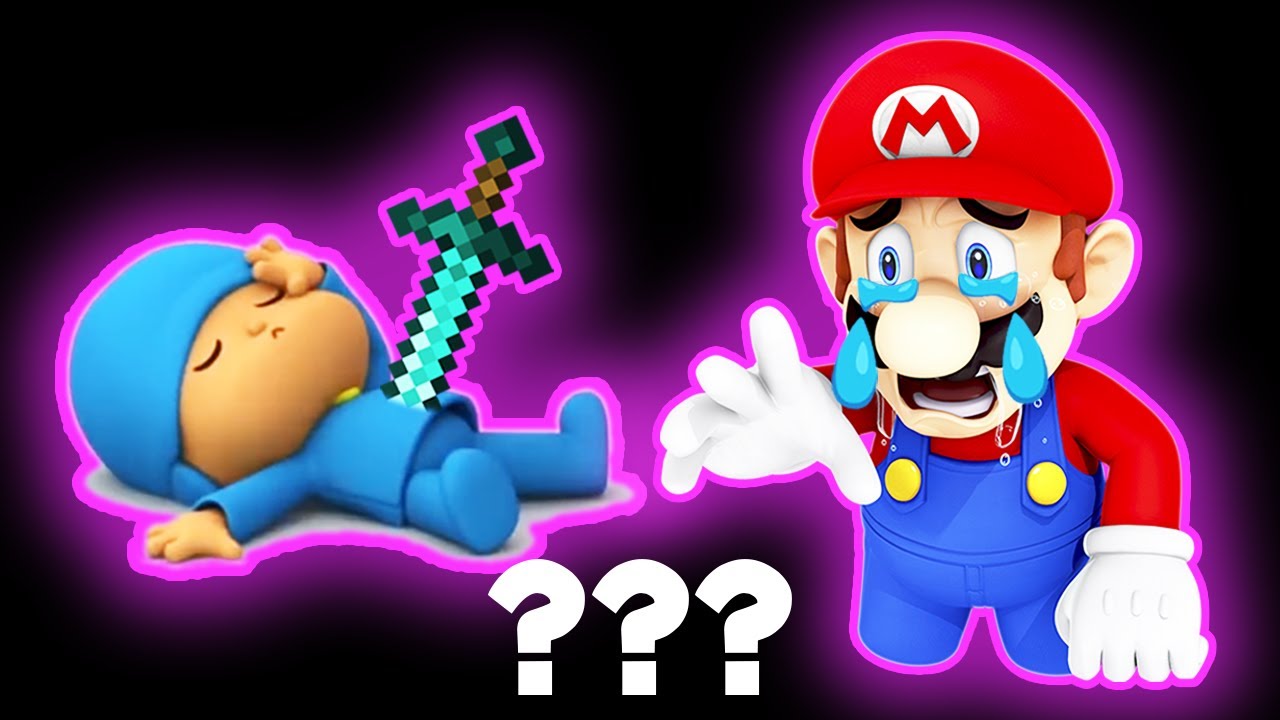 Pocoyo & Mario "Sick & Crying" Sound Variations in 55 Seconds - YouTube