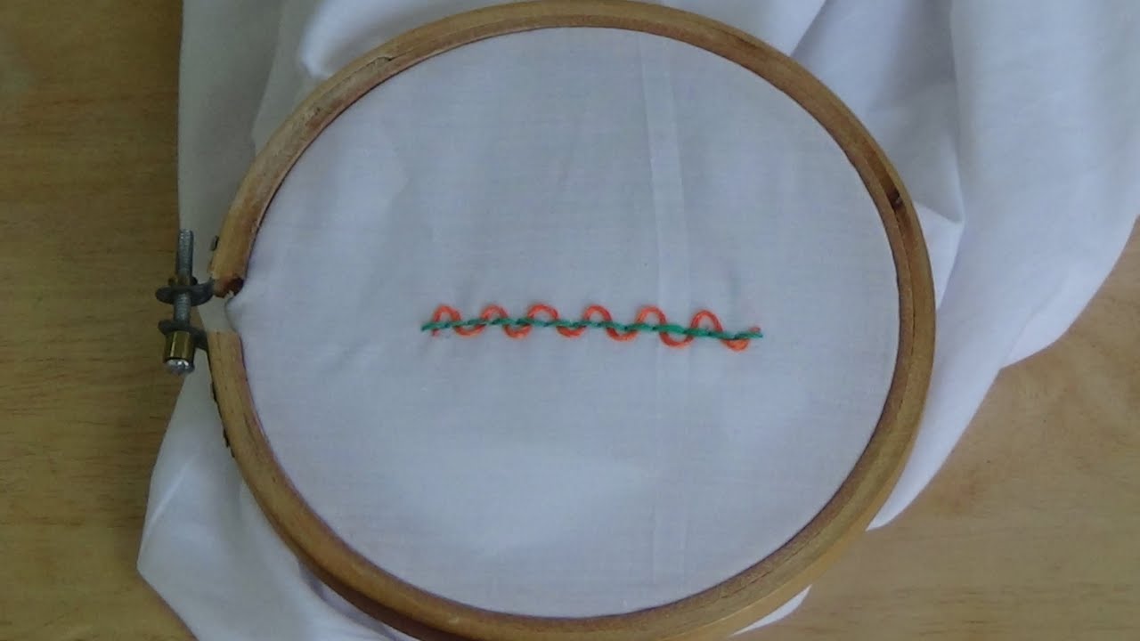Hand Embroidery: Threaded Running Stitch - YouTube