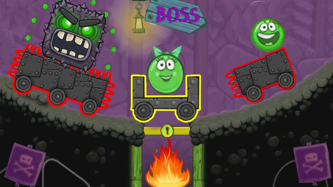 GREEN VEGETABLE BALL vs BLACK BALL CAVE TRAPS PRINCESS BALL in DANGER ...