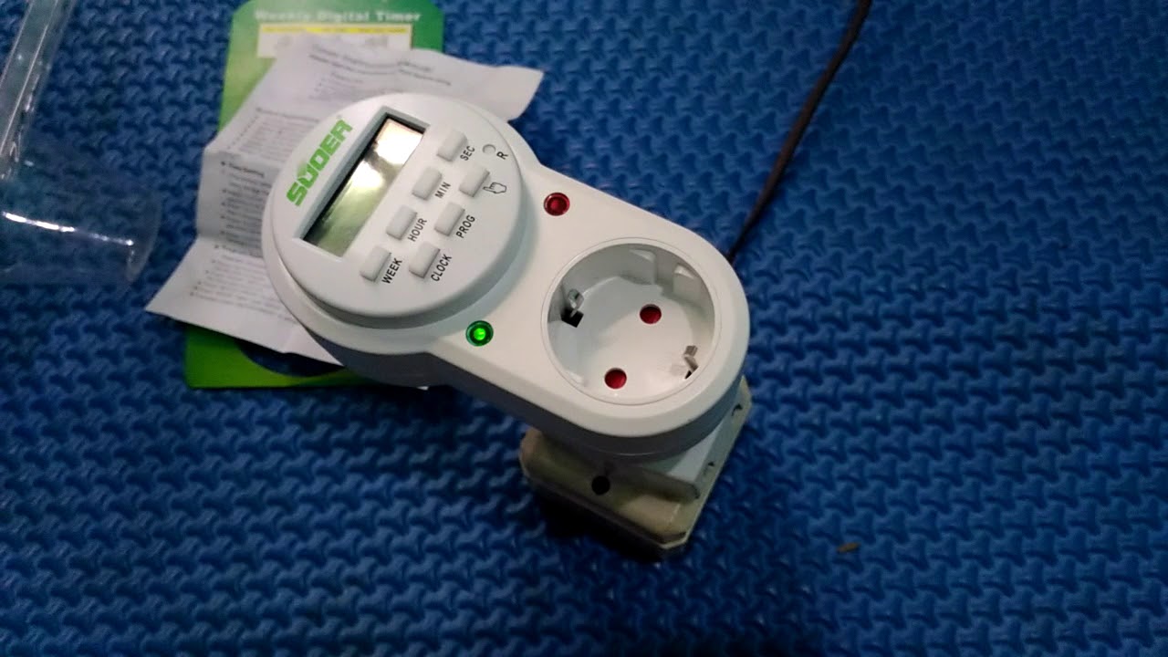 Cara Menggunakan WEEKLY ELECTRONIC TIMER Merk SUOER | Timer Digital ...