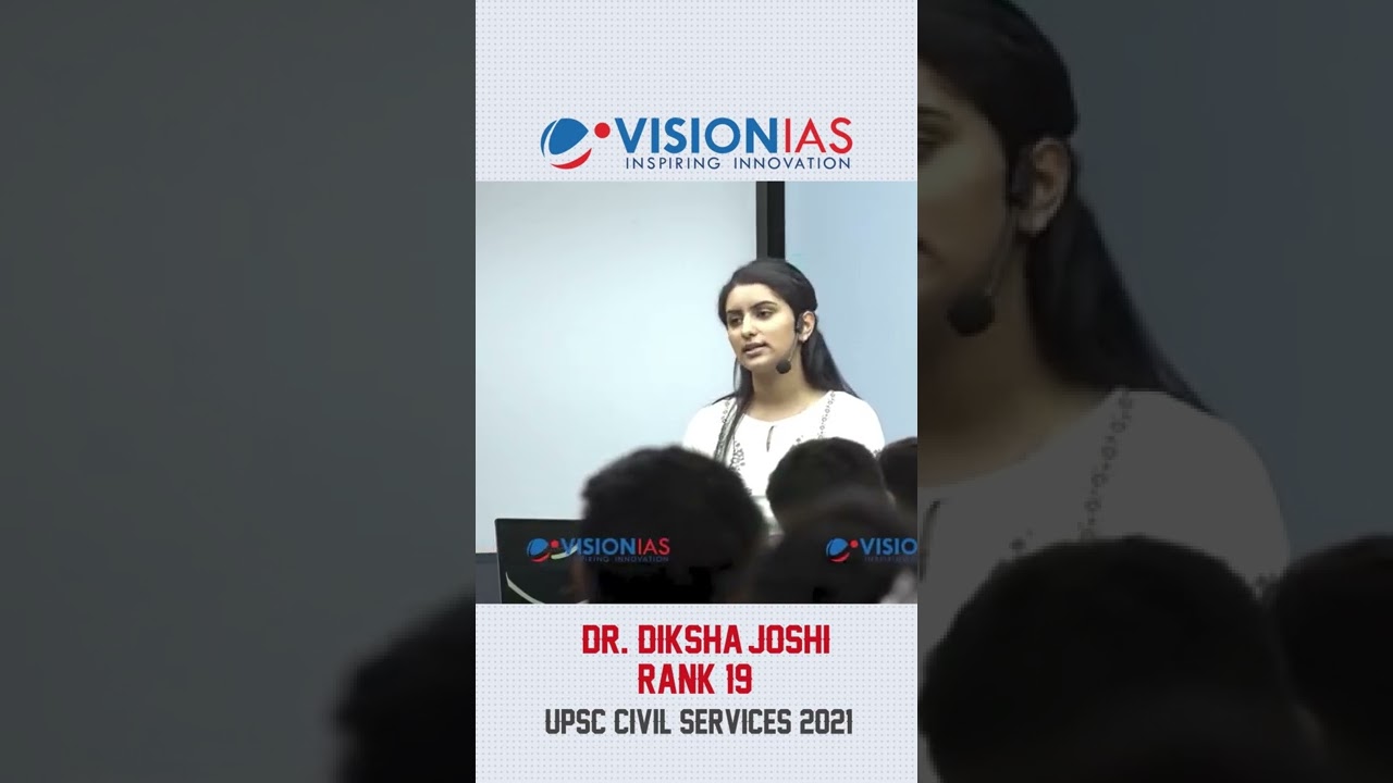 TOPPERS ON GS PRELIMS | DR. DIKSHA JOSHI, AIR 19, UPSC CIVIL SERVICES 2021 | TIP #172 - YouTube