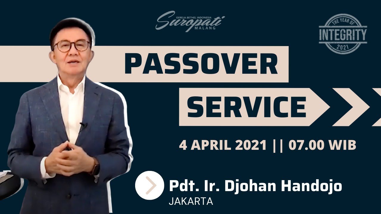 IBADAH PASKAH I - 4 APRIL 2021 || Pdt. Ir. Djohan Handojo (Jakarta ...