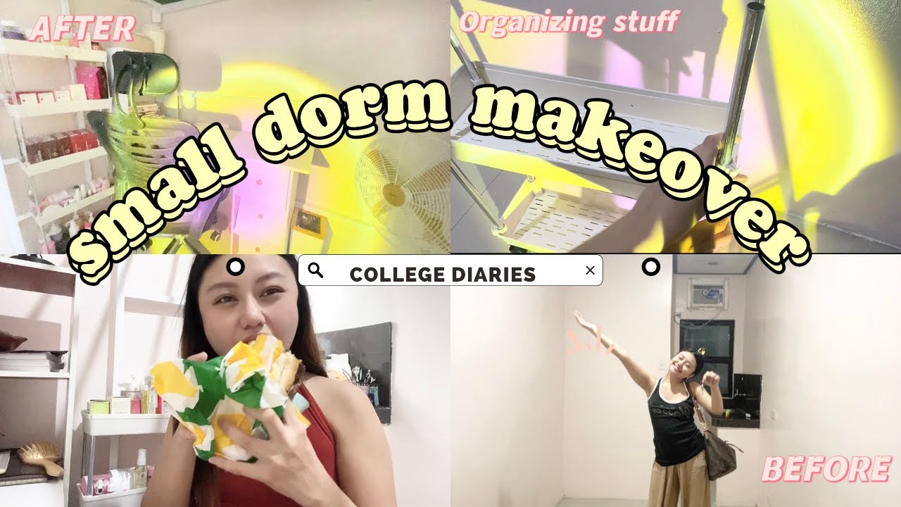COLLEGE DIARIES: Small Dorm/Room Makeover (Living Alone in Manila ...