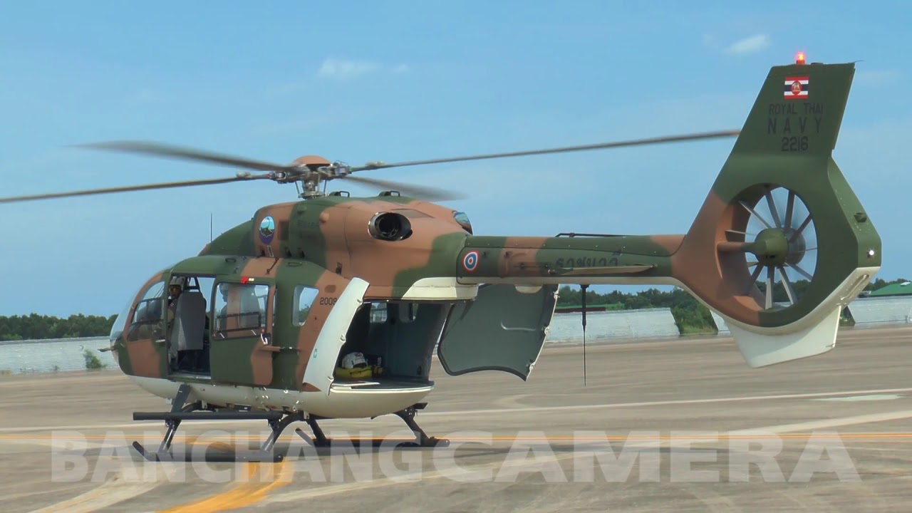 เฮลิคอปเตอร์ ลำเลียงกองทัพเรือEC645 T2 - YouTube