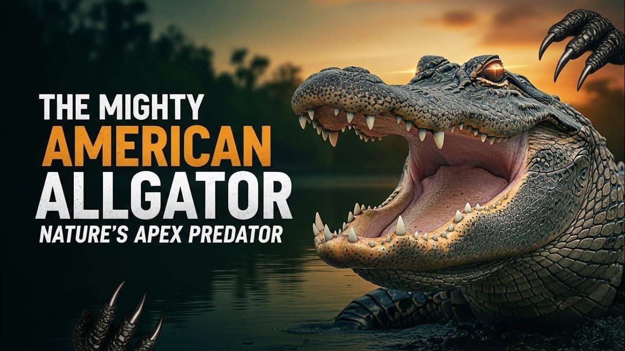 The Mighty American Alligator: Nature's Apex Predator#AmericanAlligator ...
