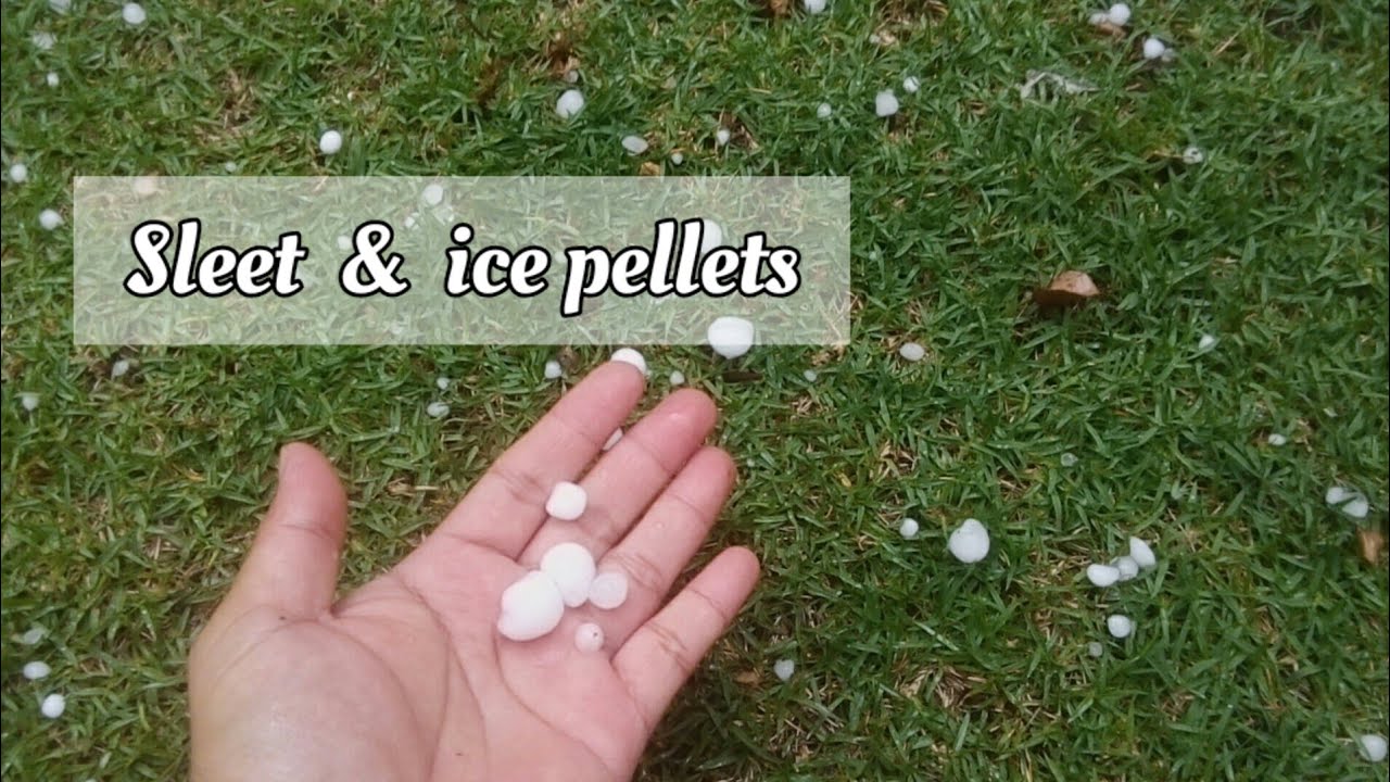 Sleet or ice pellets - YouTube