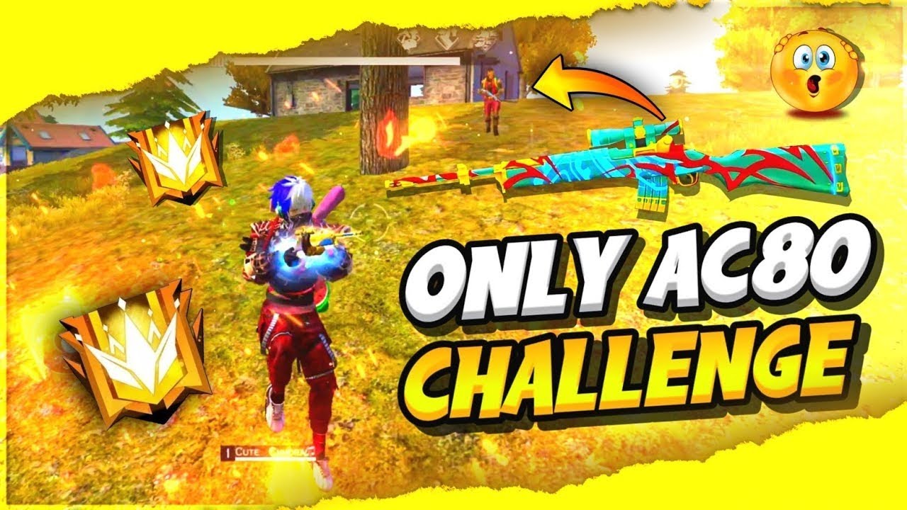 only Ac80 challenge in solo vs squad 🥵🥵 br rank wildfox Gaming - YouTube
