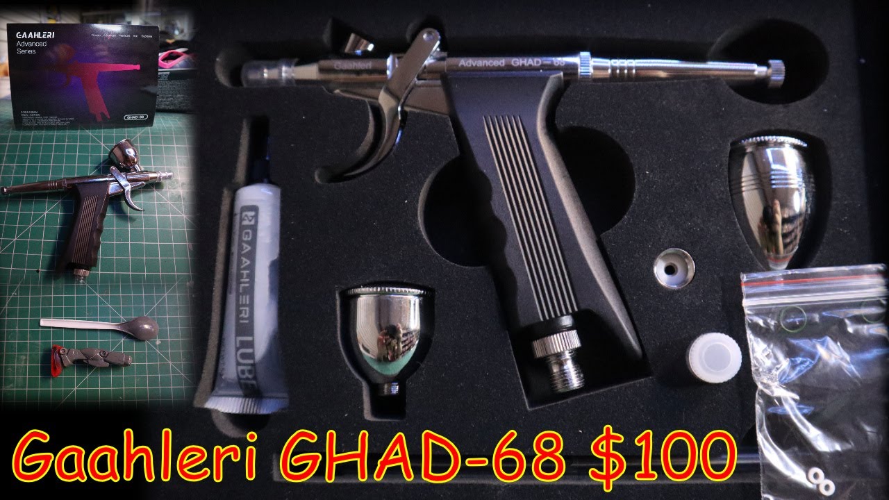 Gaahleri GHAD-68 Advanced series airbrush review - YouTube