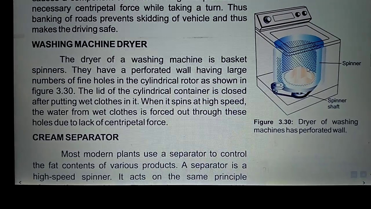 Washing machine dryer working physics - YouTube