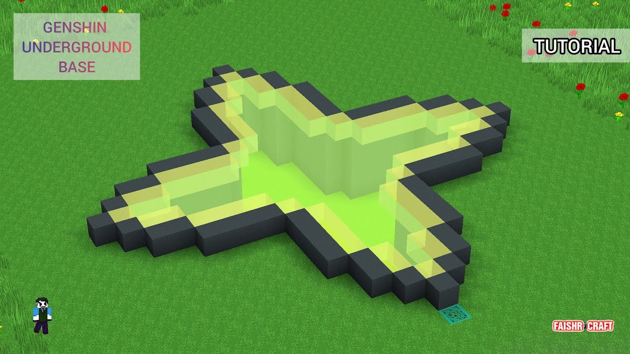 Minecraft Genshin Underground House Build (Tutorial) - YouTube
