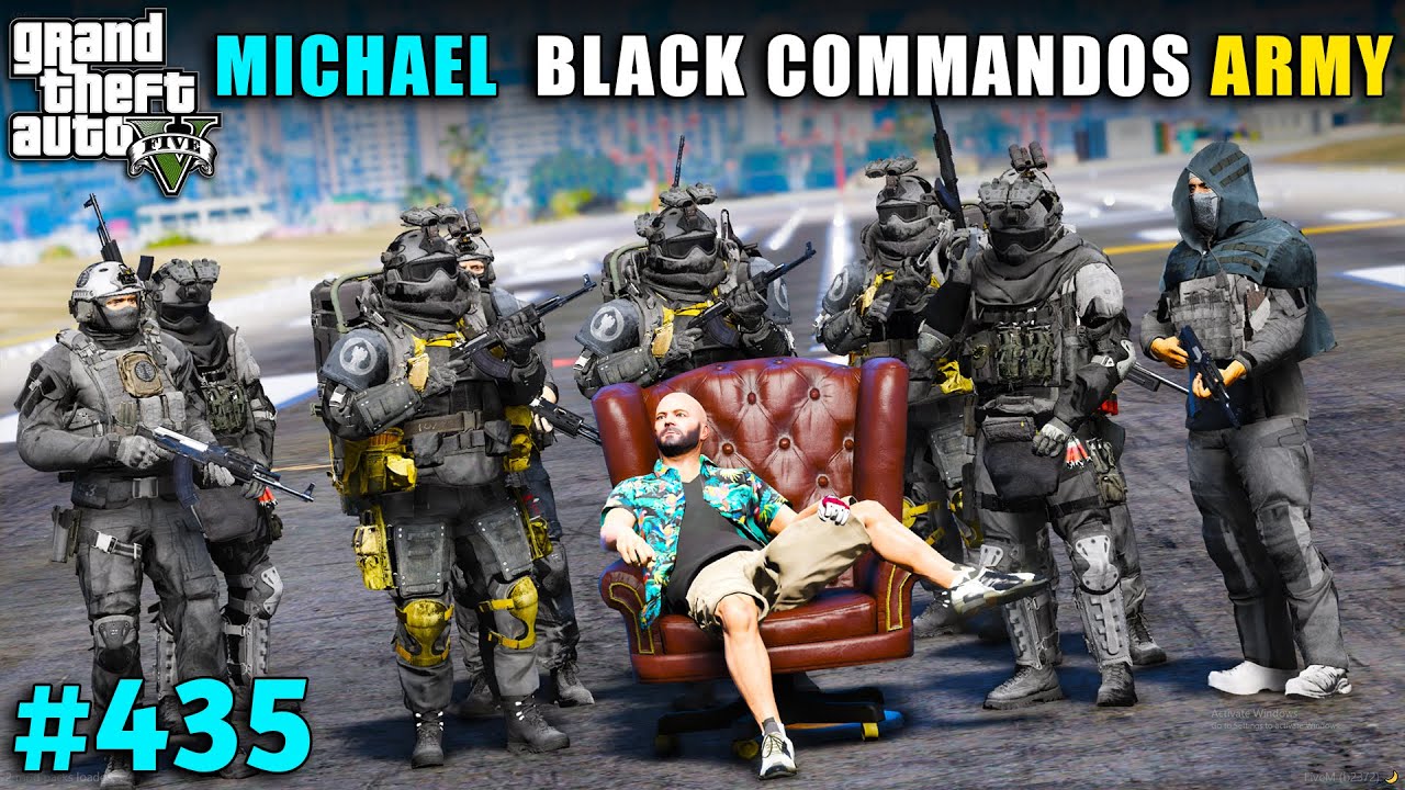 MICHAEL AND DUGGAN BOSS NEW BLACK COMMANDOS BIGGEST FIGHT IN LOS SANTOS | GTA V GAMEPLAY #435 ...