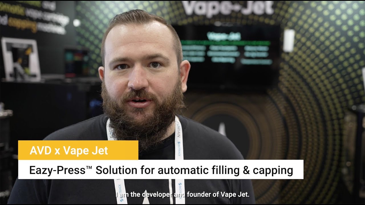 MJBizCon 2021: Vape-Jet x AVD - Eazy-Press Solution for Automatic Vape ...