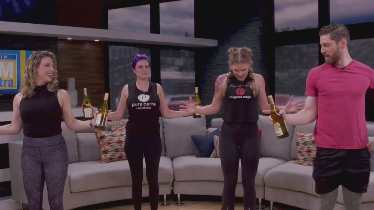 Workout out for National Wine Day with Pure Barre Progress Ridge - YouTube