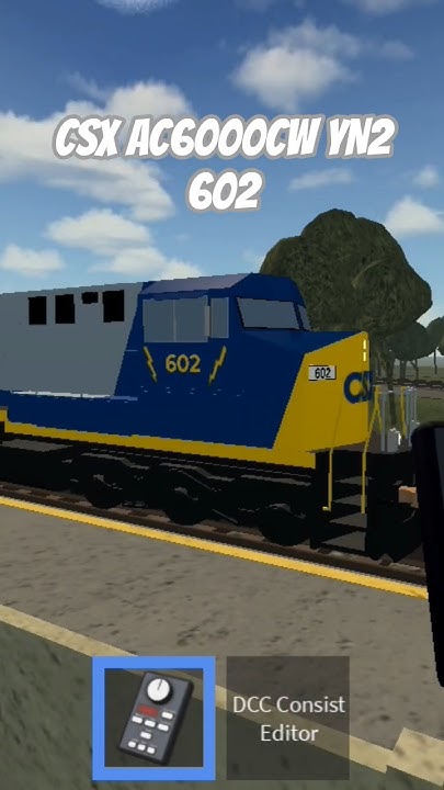 (Roblox) CSX AC6000CW YN2 [#602] Leads Intermodal Train #railfan #shorts - YouTube