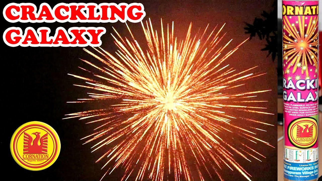 CRACKLING GALAXY from Cornation Fireworks - Awesome Small Skyshot ...