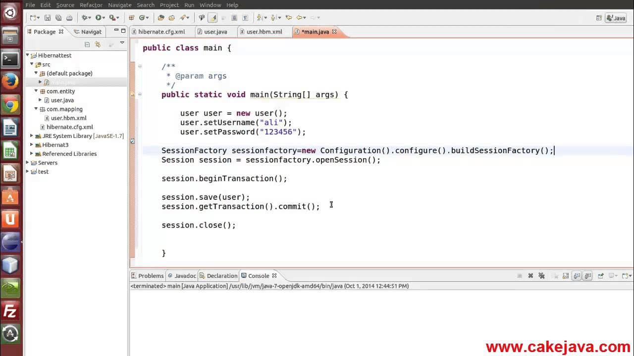 Tutorial - 5 Hibernate - Save Object - YouTube