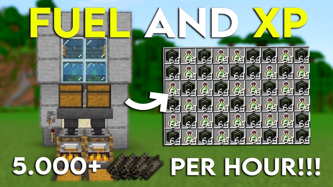 NEW KELP XP FARM TUTORIAL in Minecraft Bedrock 1.21 (MCPE/Xbox/PS4 ...