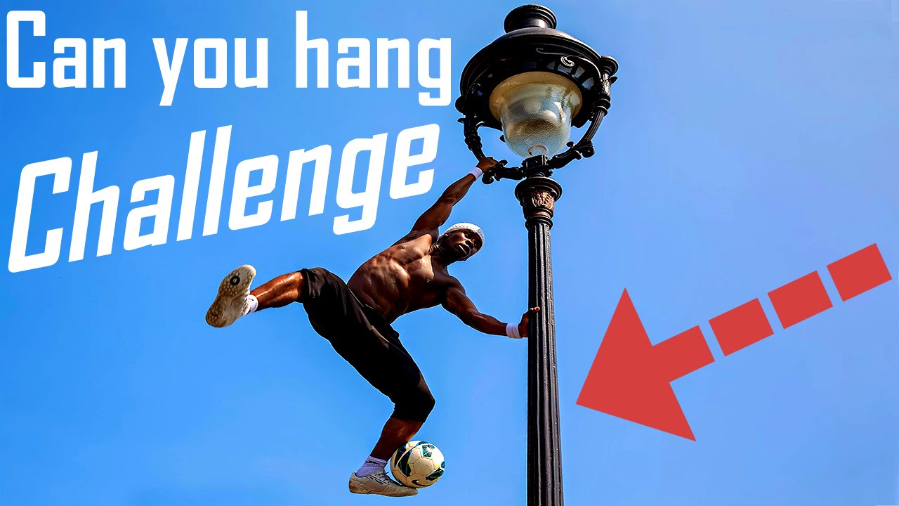 Can you hang challenge? New Soccer Crossbar Challenge - YouTube