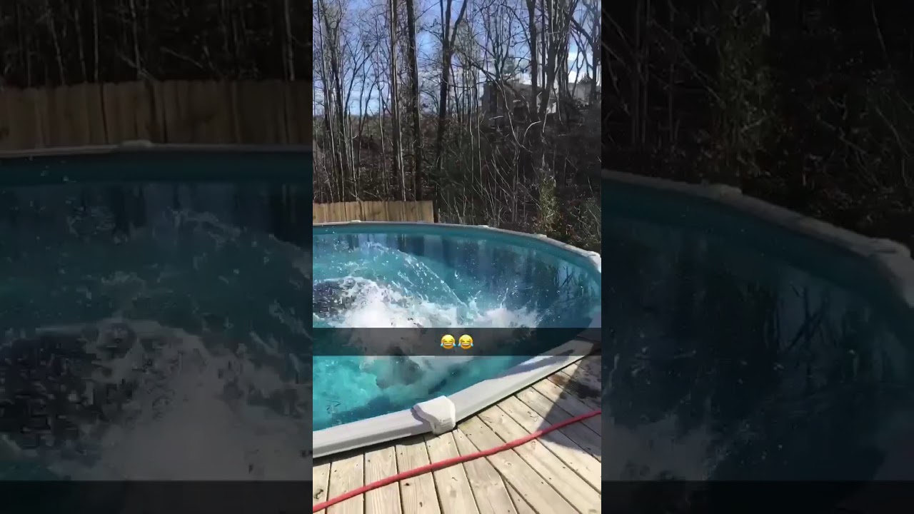 Jumping into FROZEN POOL - YouTube