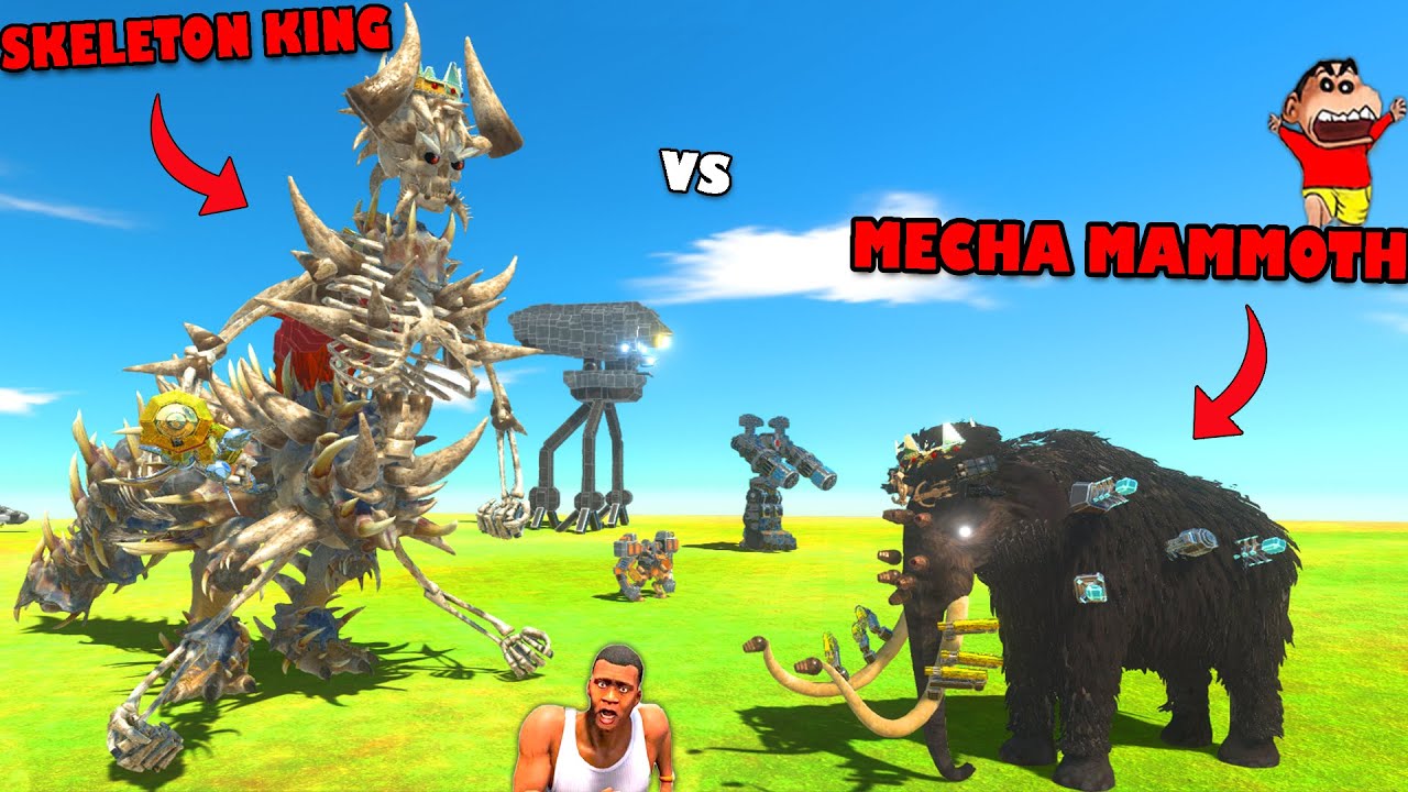 UNDEFEATED SERIES with MECHA MAMMOTH vs SKELETON ARMY in Animal Revolt ...