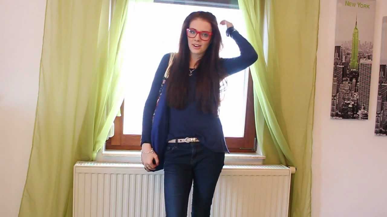 [OOTD] 60's Nerd Style Blue/Red - YouTube
