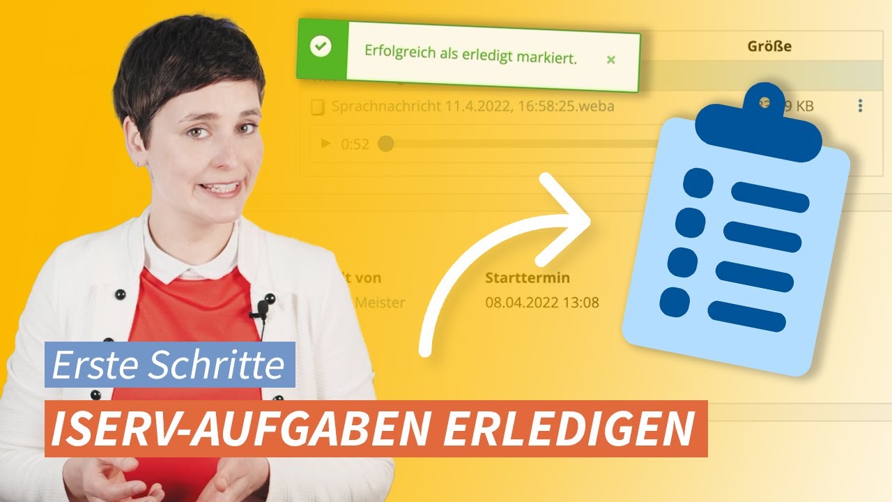 So einfach bearbeitest Du IServ-Aufgaben! - YouTube