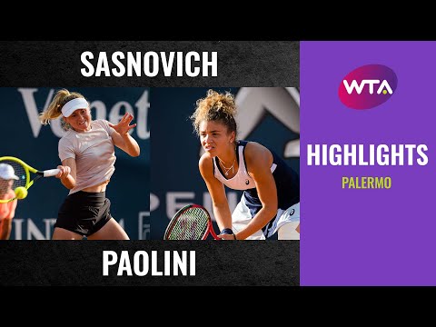 Aliaksandra Sasnovich vs. Jasmine Paolini | 2020 Palermo Second Round | WTA Highlights