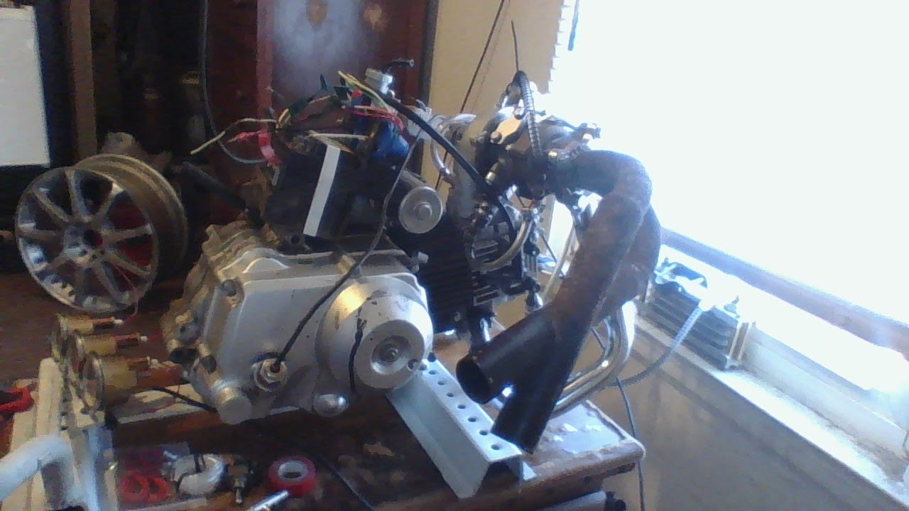 Turbo 110cc pit bike motor 1st start - YouTube