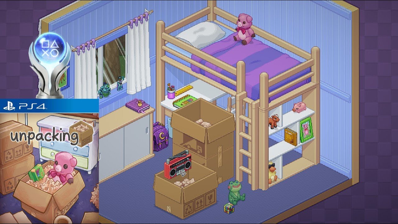Unpacking 100% Trophy Playthrough | PlayStation 4 - YouTube