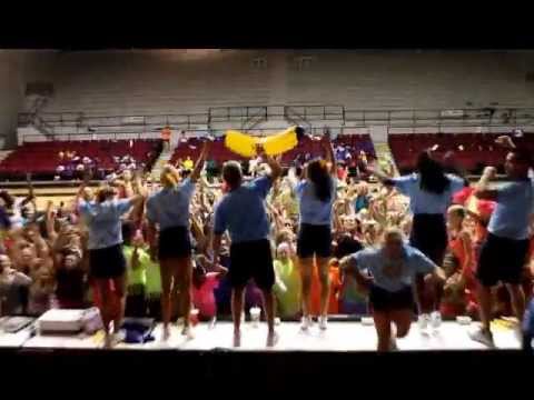 NBHS Goes Bananas- UCA Cheer Camp 2013- Troy University - YouTube