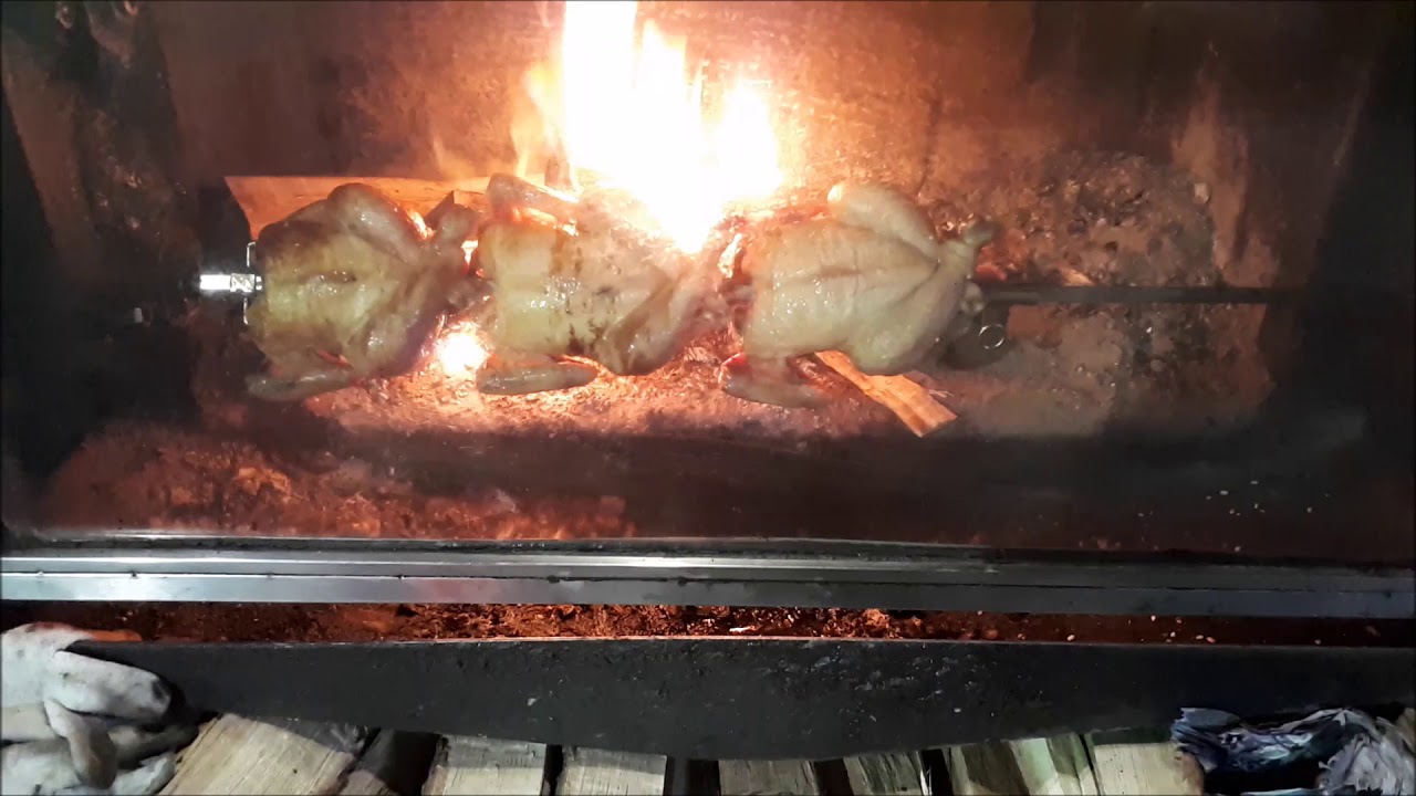 회전 통닭 Rotating Chicken Roast - YouTube