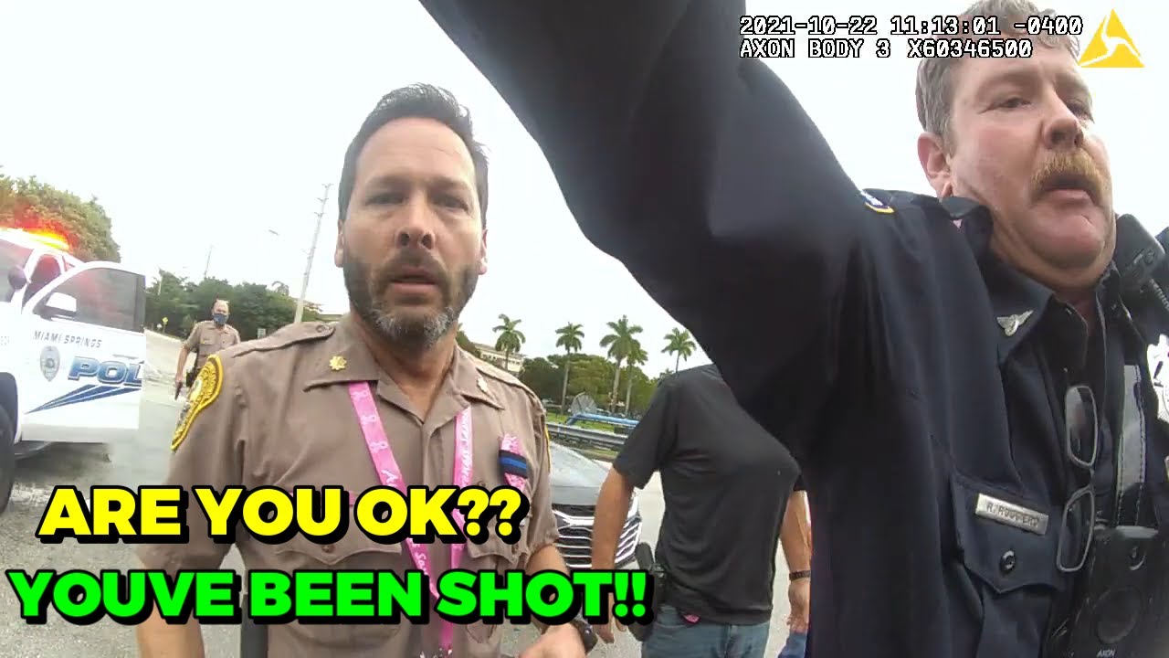 21 Year Old Cop Gets Shot!!! Crazy Shootout!!! Doral, Florida - October ...