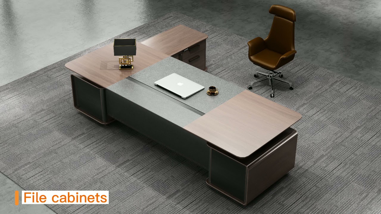 Luxury Executive Office Desk and Chair High End Office Table CEO Boss ...