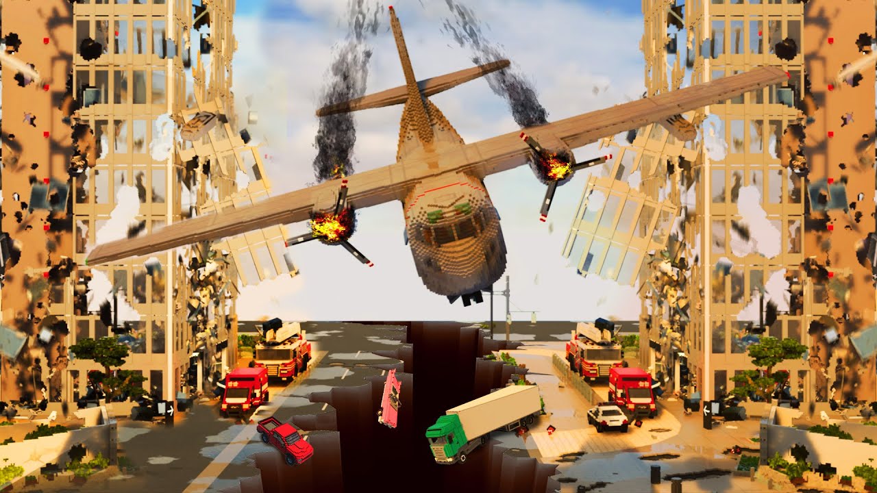 Realistic EARTHQUAKE Destruction / Simulation 😱 Teardown - YouTube