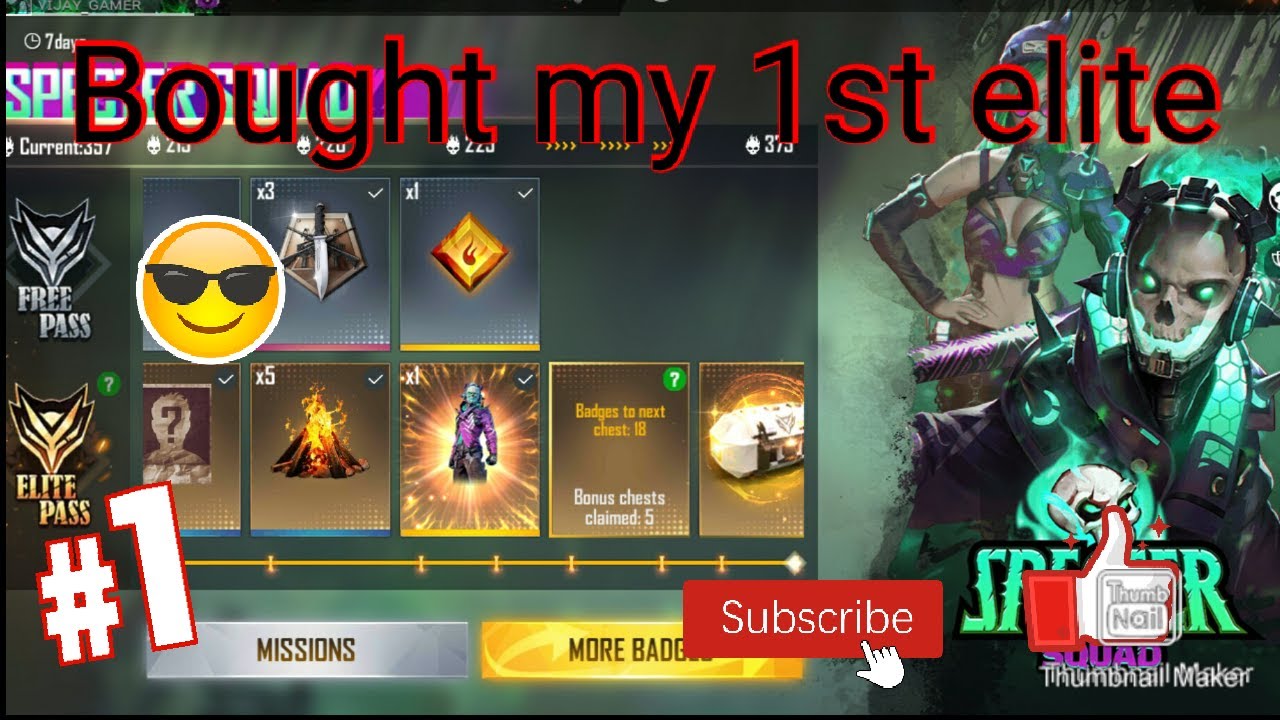 My first elite pass in ff 😍😍||All things of elite|| Angad Gaming - YouTube