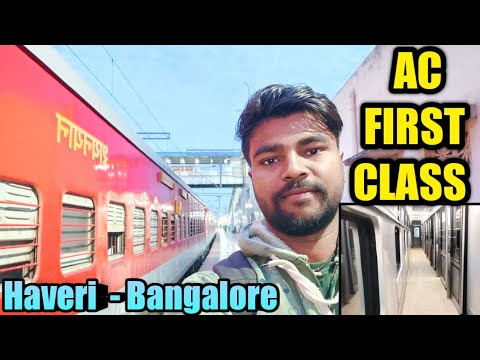 AC First CLASS - Rani Chennamma Express || Indian Railways AC 1st Tier ...