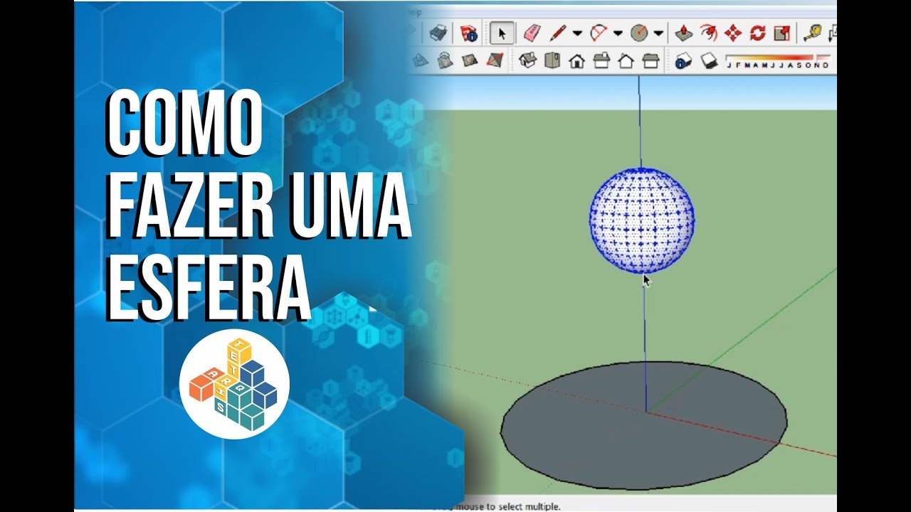 COMO FAZER UMA ESFERA NO SKETCHUP - YouTube