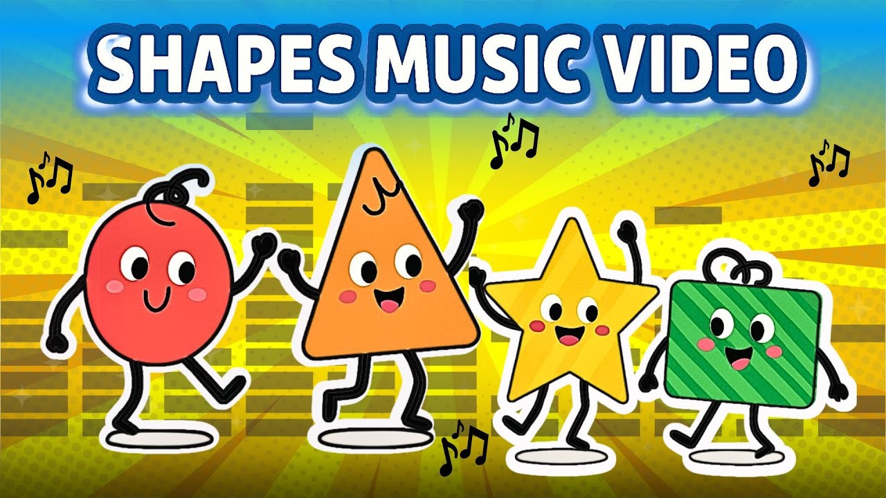 “Dance & Learn: Geometric Shapes Music Video for Kids | Fun Animated ...