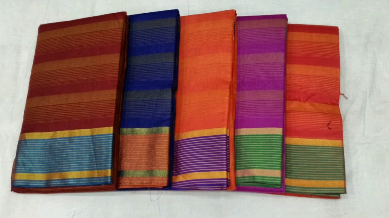 New cotton ND silk saree collections 2020 - YouTube