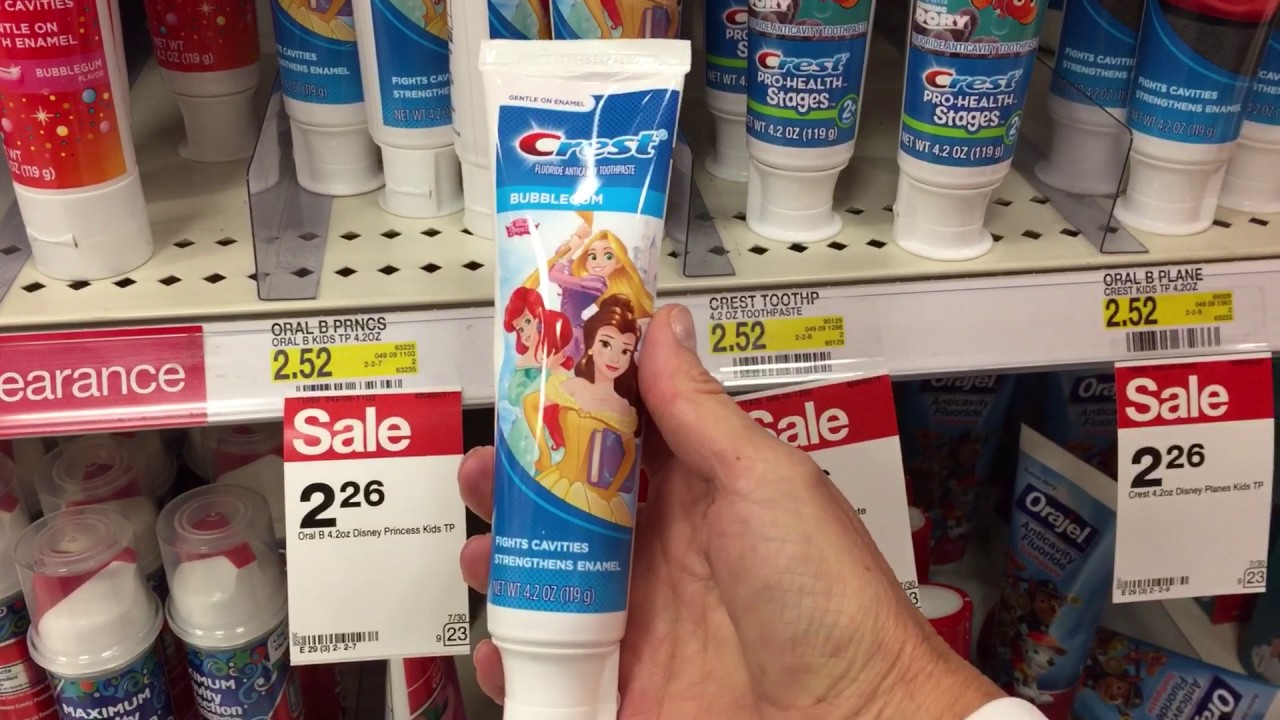 Free or Better Crest Kids Toothpaste at Target - week of 8/6 - YouTube