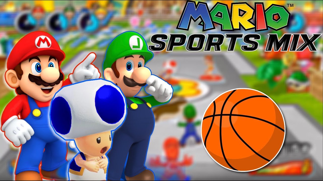 Mario Sports Mix - Basketball - 3 on 3 - (Flower Cup Hard) - YouTube